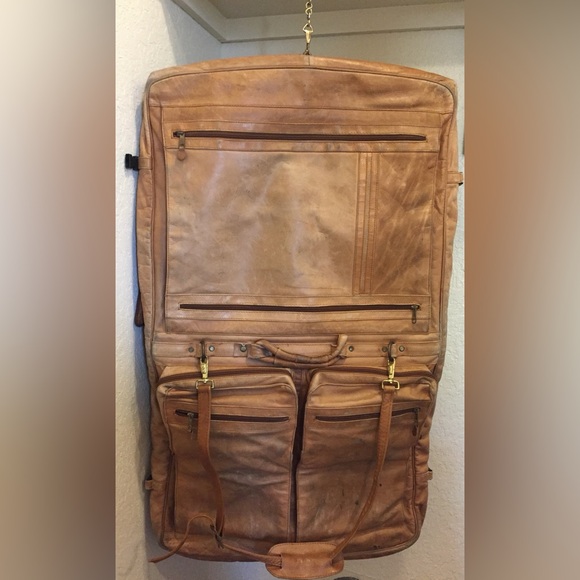 Bags | Leather Garment Bag | Poshmark